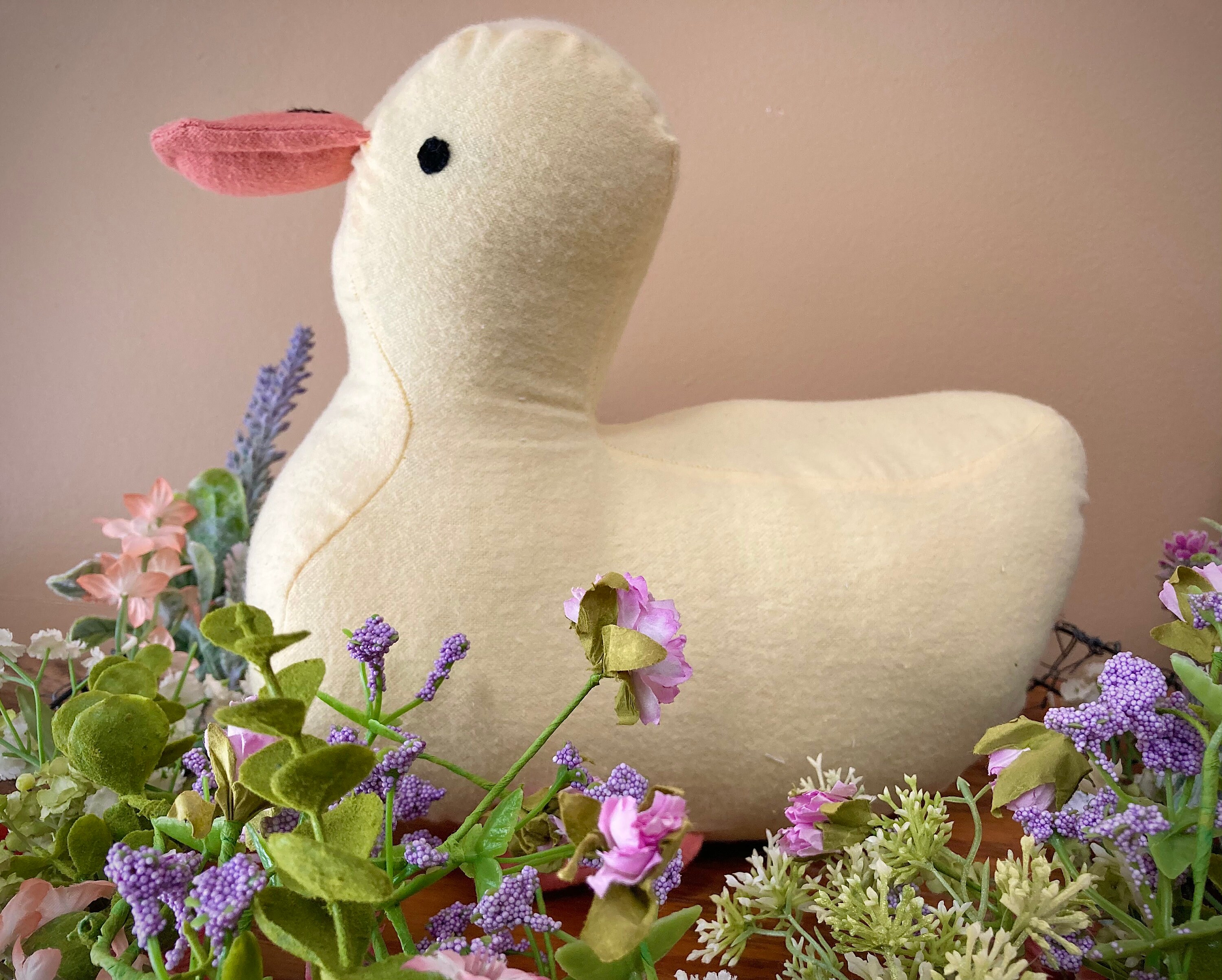 Duck Plush Handmade Stuffed Duck Made With Recycled - Etsy
