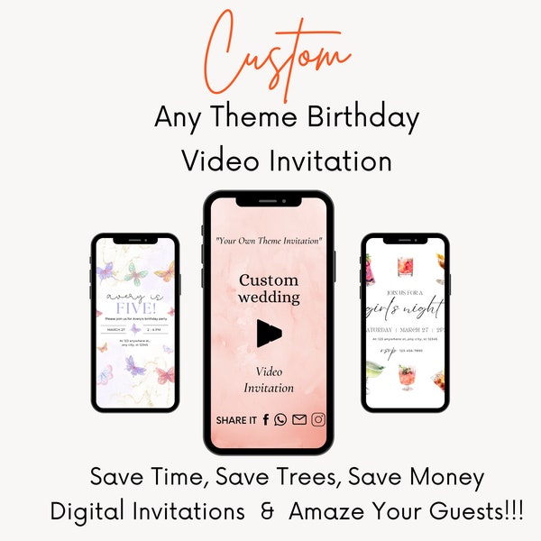Video Invitation - Etsy