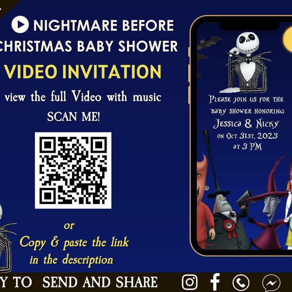 Nightmare Before Christamass Baby Shower - Etsy