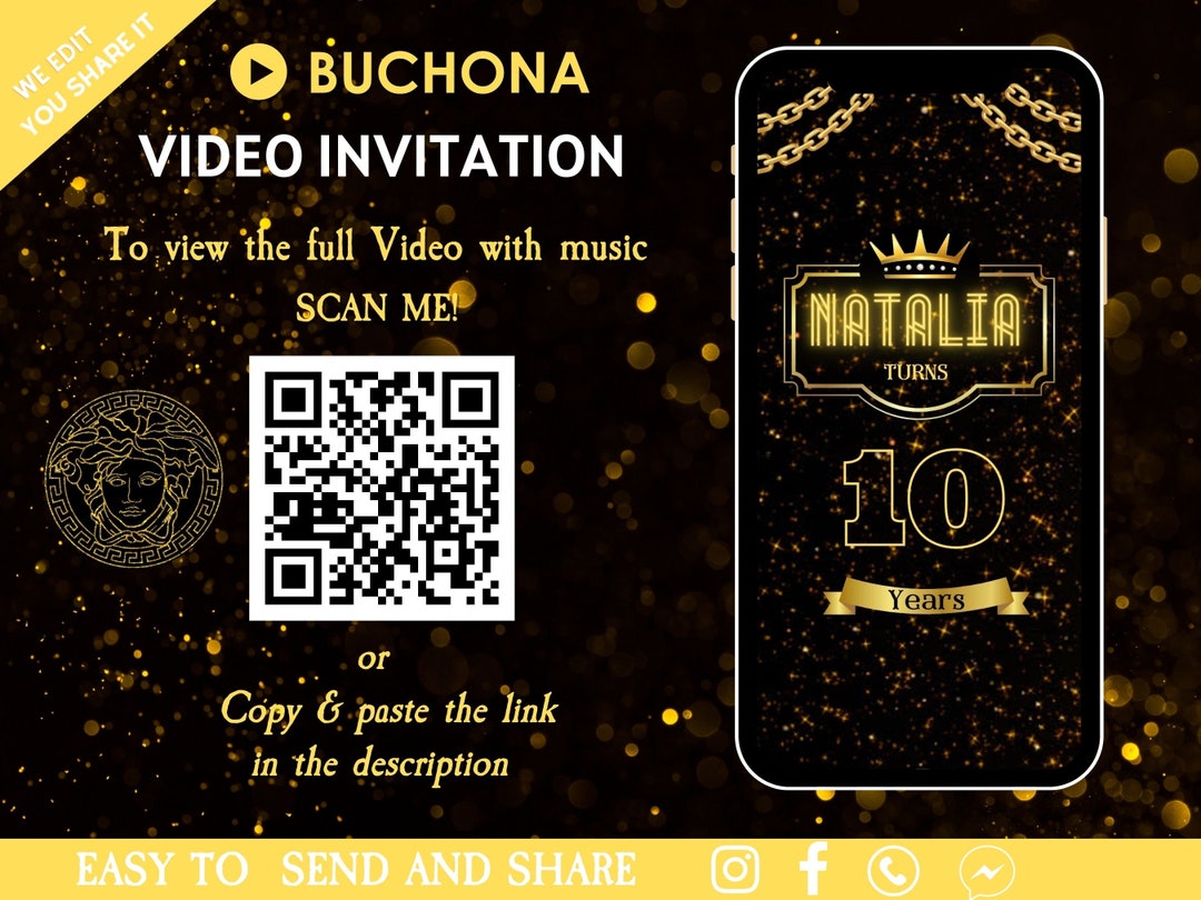 buchona-birthday-video-invitation-shine-spakle-fabulous-etsy