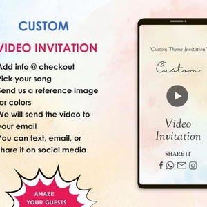 Custom Animated Invitation any Theme/event Custom Animated Video ...