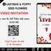 Ladybug & Poppy Seed Flowers Birthday Video Invitation Ladybug, Poppy ...