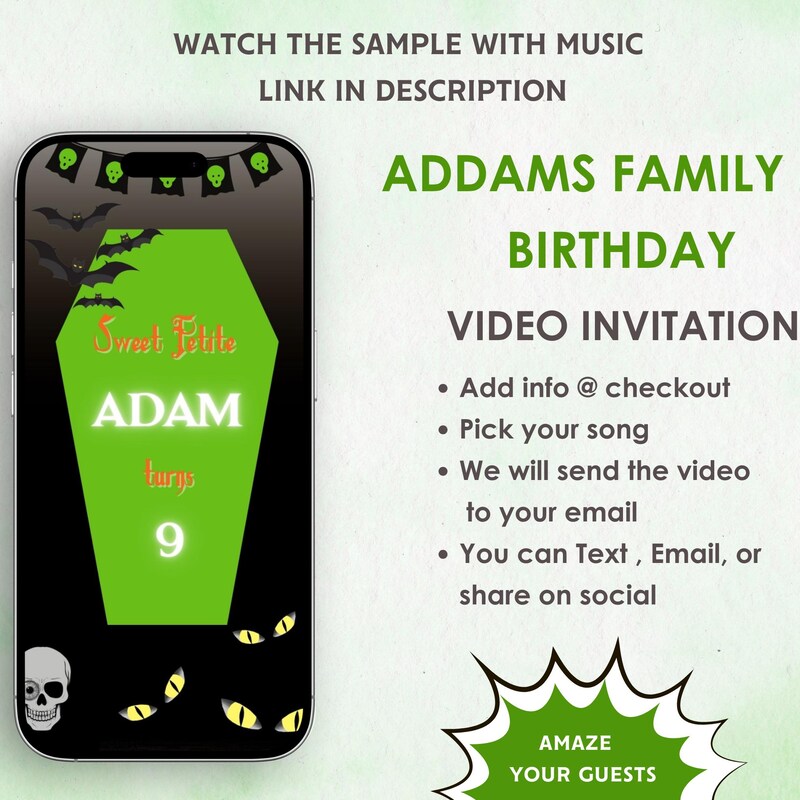 Addams Family Party - Etsy