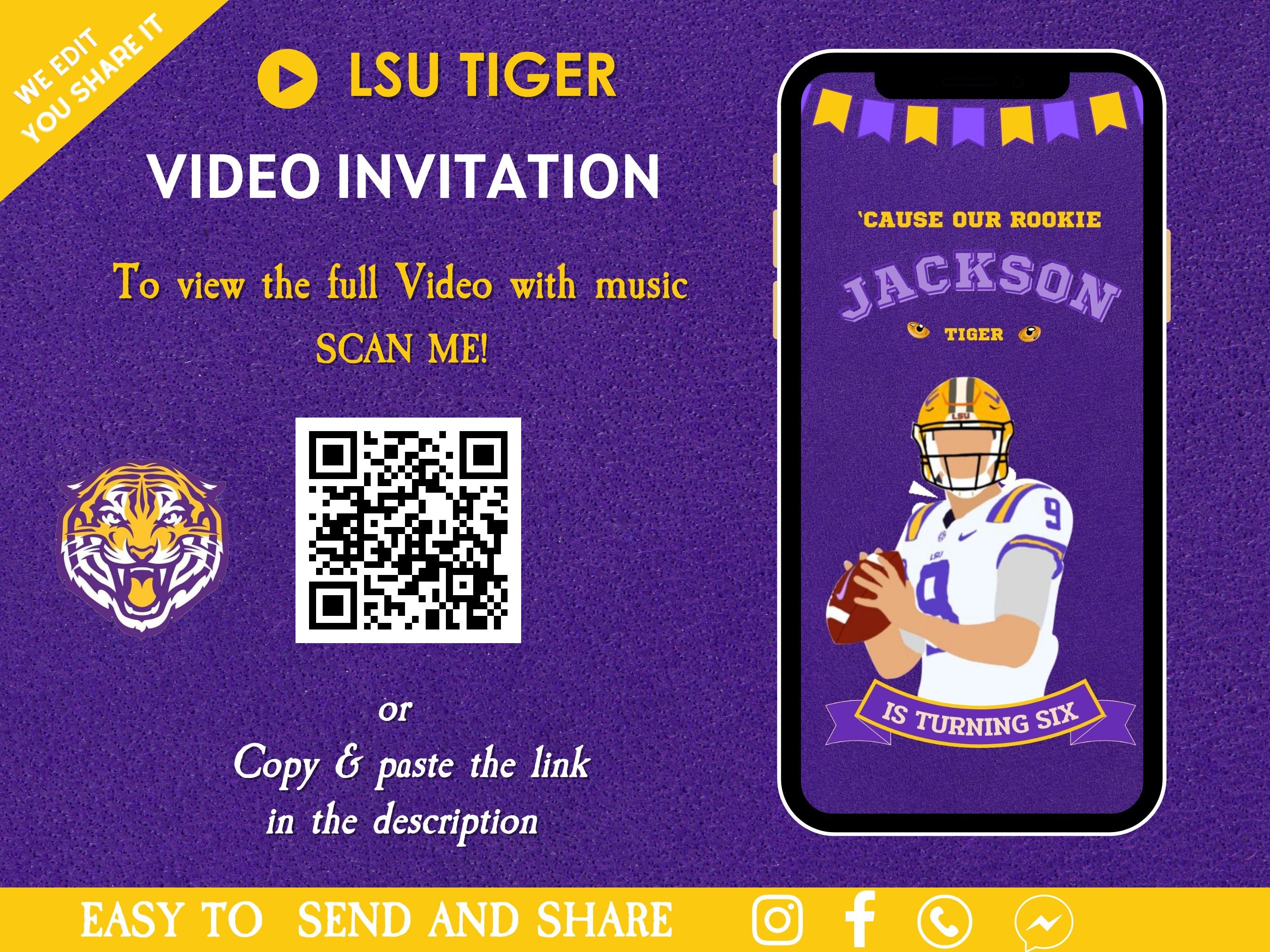 Printable Birthday Invitations Lsu Saints Lsu Birthday Invitations