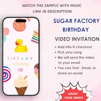 Candy Candy Birthday Party Invitation (digital Download) - Etsy