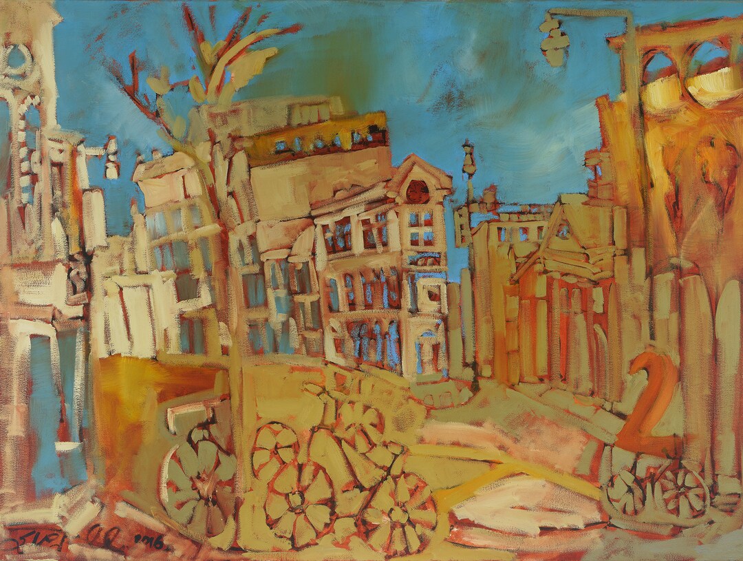 Portland Maine Hay Building Oil Painting on Canvas. 36 X 48 Inches ...