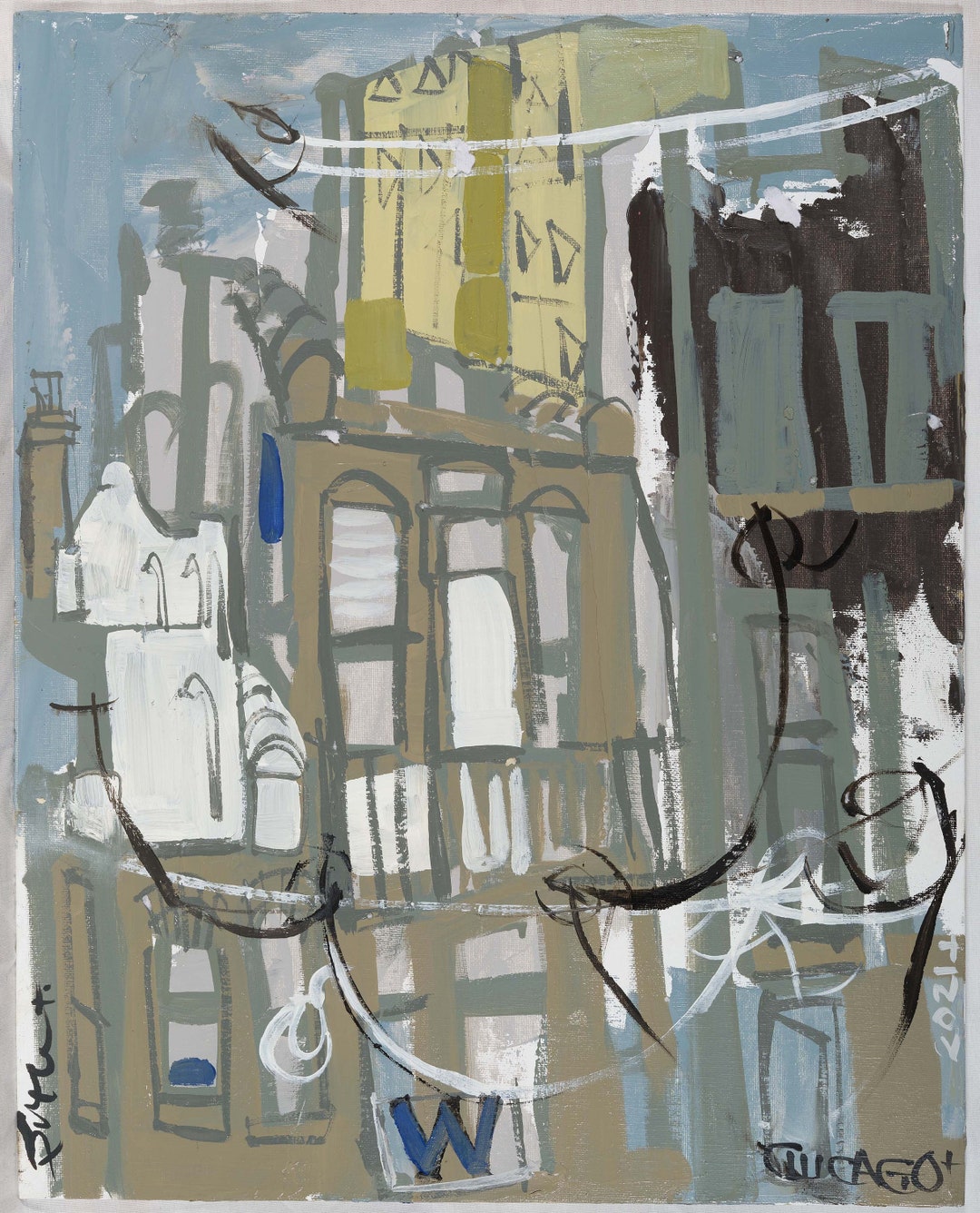 Chicago View, Wrigleyville Alley. Erin Mcgee Ferrell - Etsy