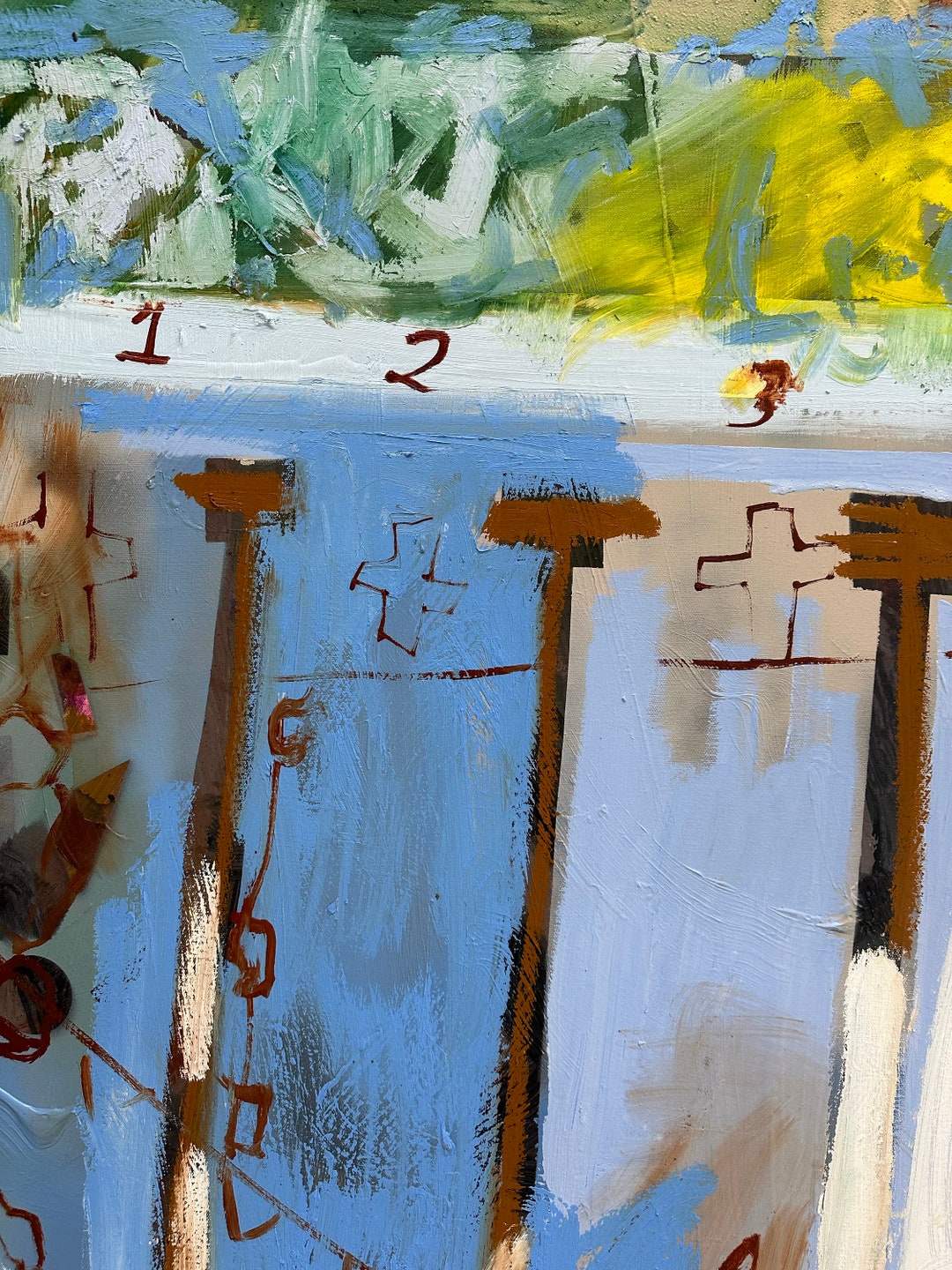 Swimming Pool Lap Swim Oil Painting. 40 X 60 Inches. Contemporary Maine ...