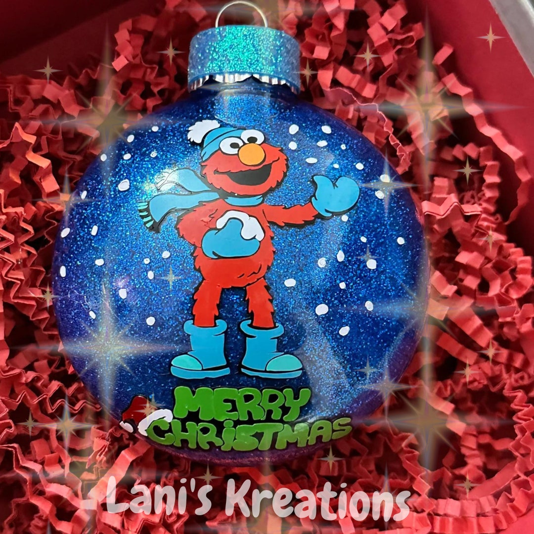 Elmo Sesame Street Ornaments/ Kids/ Elmo’s World/christmas - Etsy