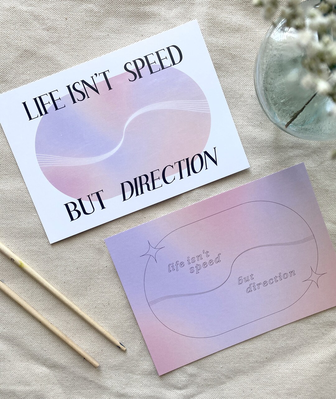 Life Isn't Speed but Direction Print - Etsy