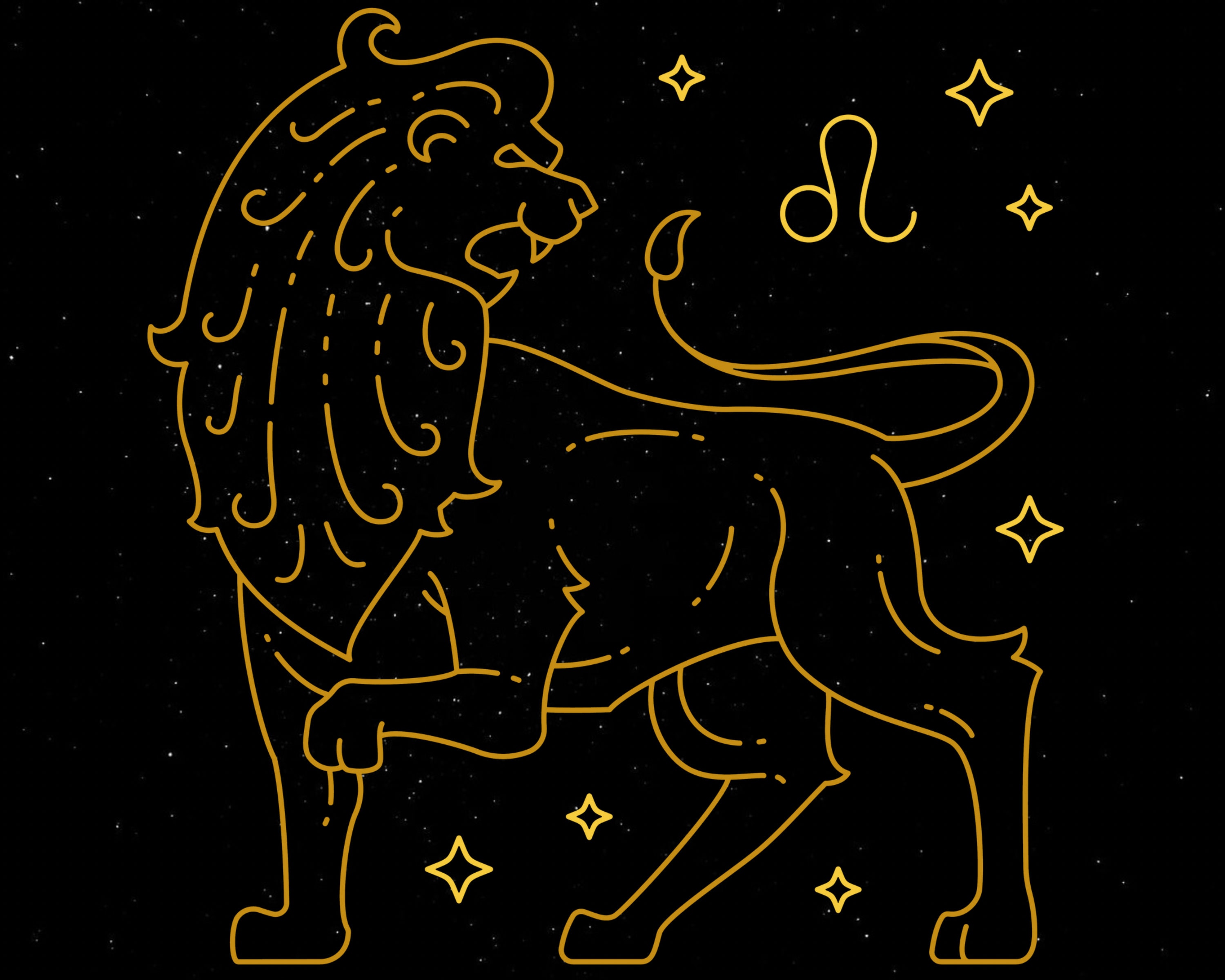 Leo Fire Sign Zodiac Digital Art, SVG, PNG, Customizable, Prints ...