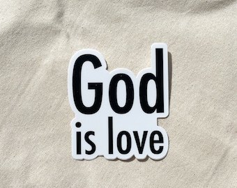 God is Love Sticker - Etsy