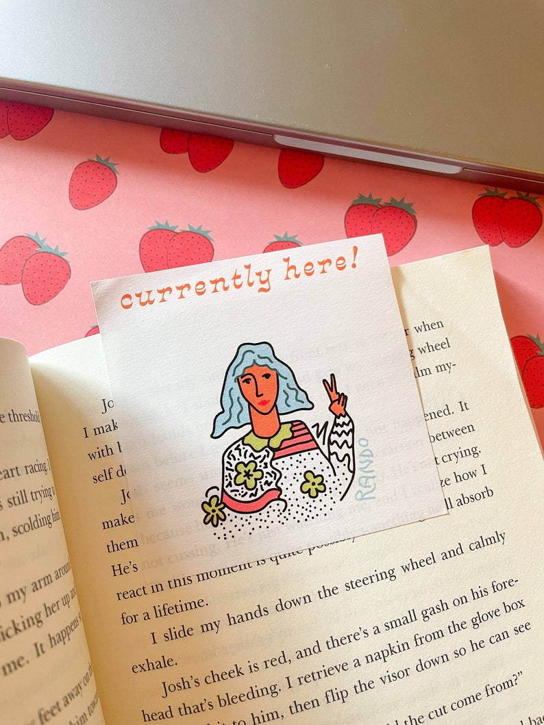 Bookmark Sticky Notes Post It Notes Currently Reading - Etsy