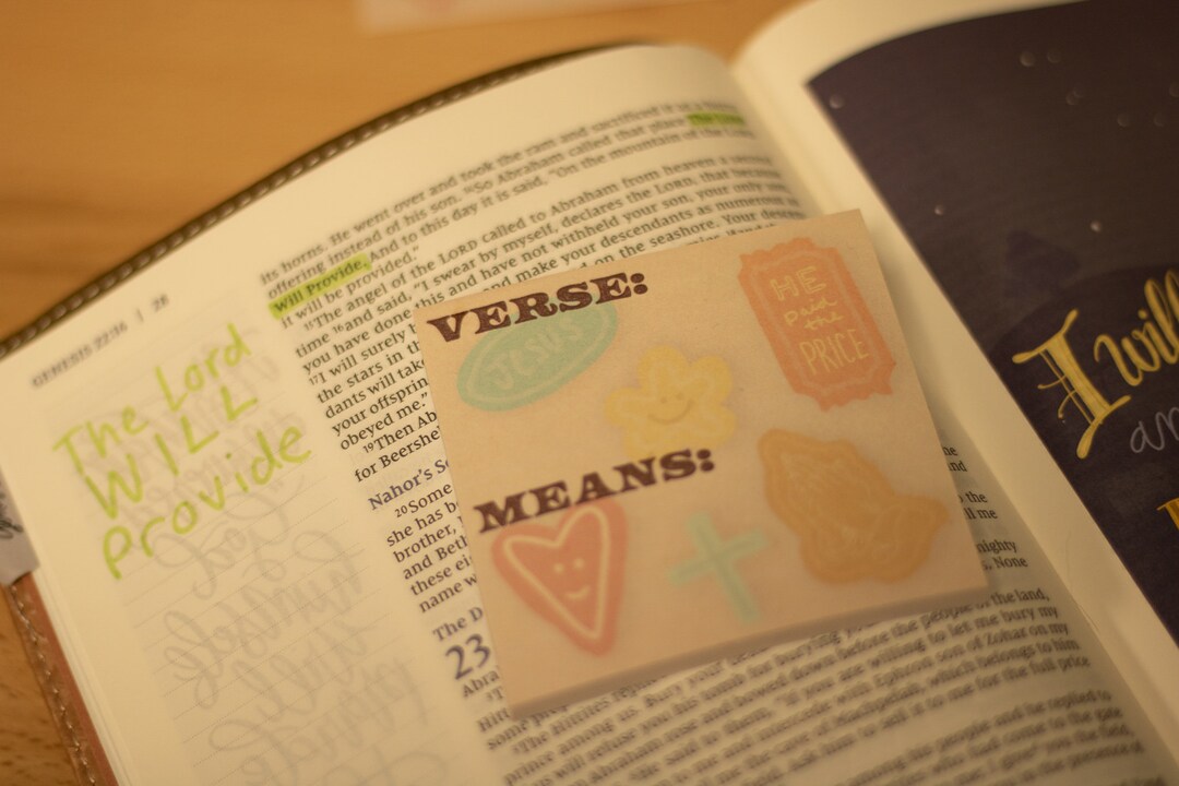 Bible Study Note Stickers | Bible Verse - Etsy
