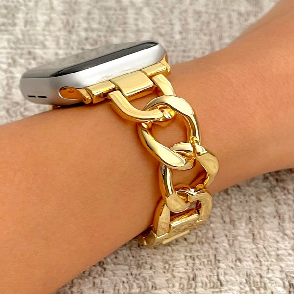 Silver Apple Watch Chain - Etsy