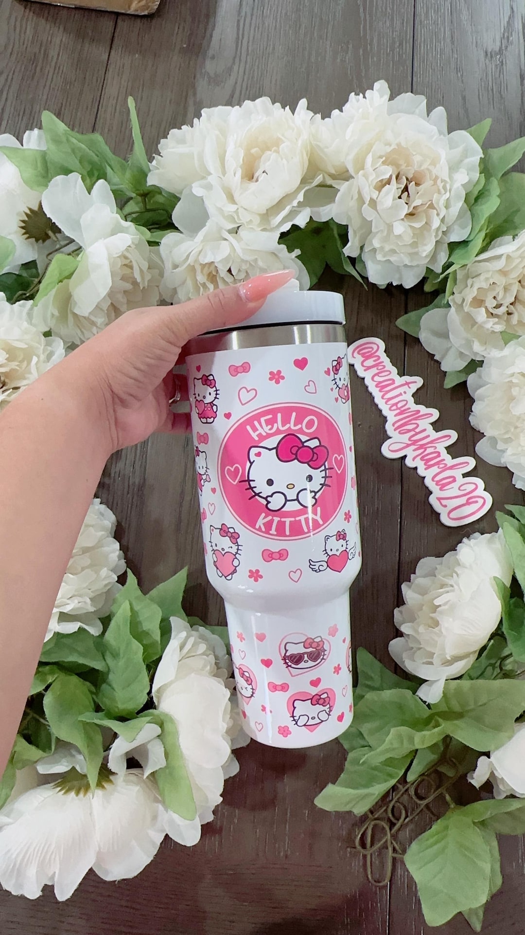 Hello Kitty 40 Oz Tumbler - Etsy