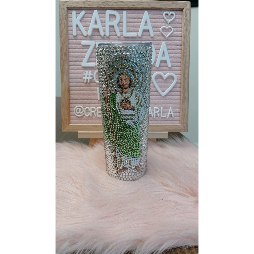 San Judas Tadeo Rhinestones Tumbler - Etsy