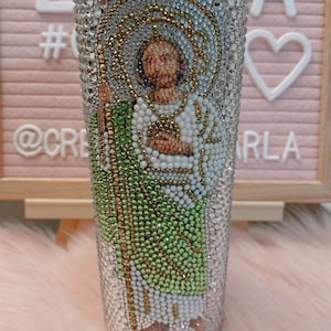 San Judas Tadeo Rhinestones Tumbler - Etsy