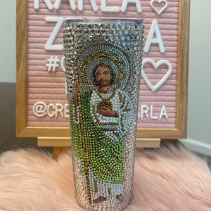 San Judas Tadeo Rhinestones Tumbler - Etsy