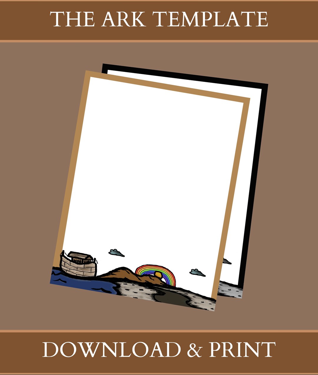 The Ark Design Paper Template for Invitations, Cards, Stationery ...