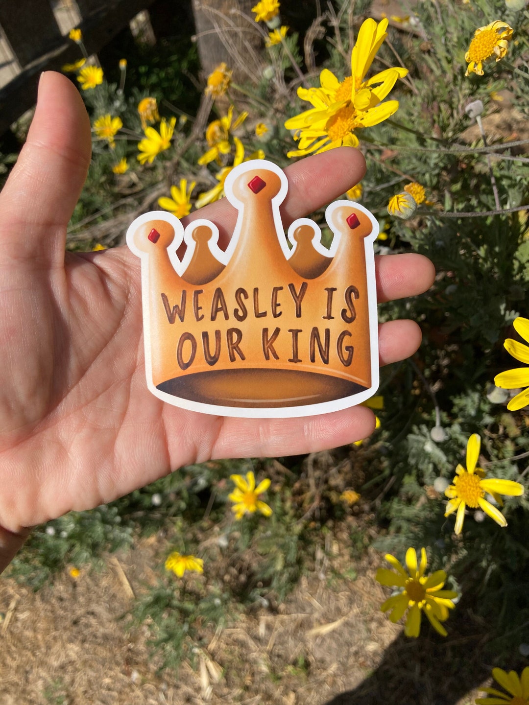 Weasley is Our King Vinyl Sticker - Etsy