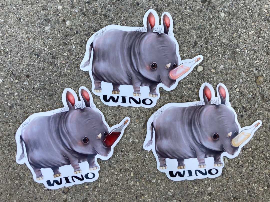 Wino Vinyl Sticker - Wine Tasting, Winery, Wine Bottle Art, Wine Lover ...