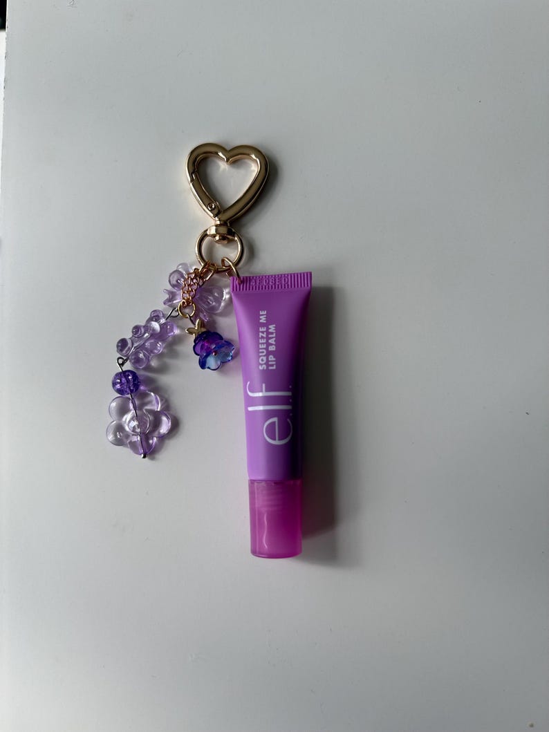 Lip Balm Keychain Gift for Friend Trendy Lip Gloss Accessories With ...