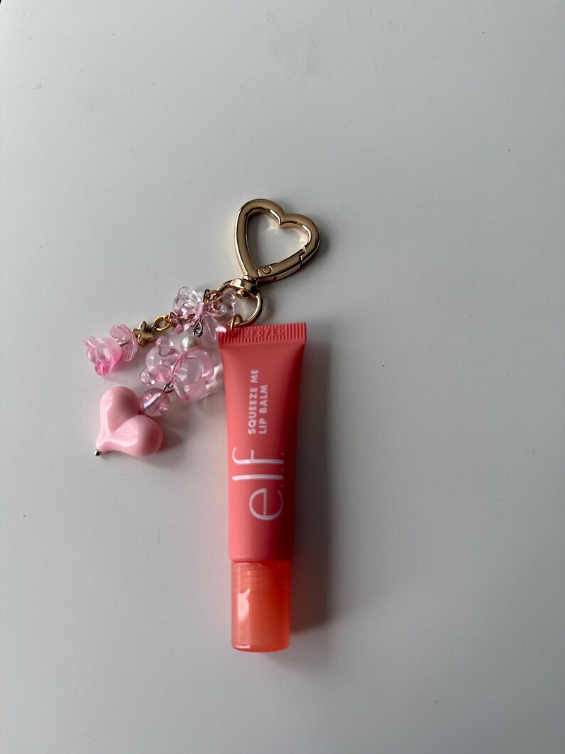 Lip Balm Keychain Gift for Friend Trendy Lip Gloss Accessories With ...