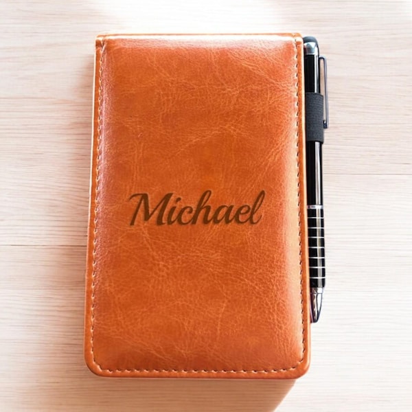 Leather Notepad - Etsy