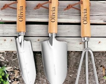 Personalized GARDENING TOOLS SET Garden Flower Home Outdoor Birthday ...