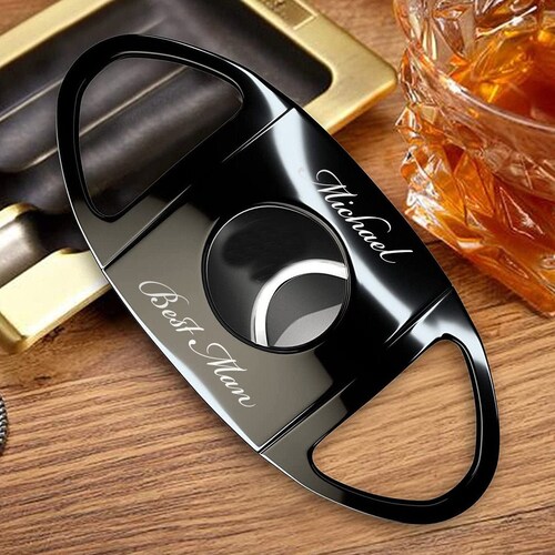 Custom Cigar Accessories Engraved Cigar Cutter Groomsmen - Etsy