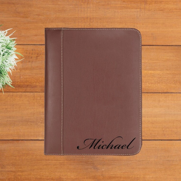 Leather Portfolio for Men - Etsy