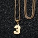 Personalized NUMBER NECKLACE for Boys Numbers Girls Custom - Etsy