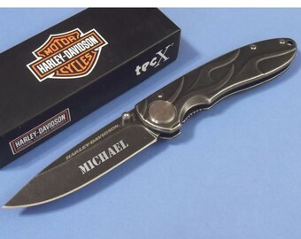 Harley Davidson Engraved Knife - Etsy