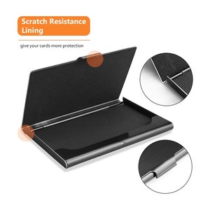 Personalized BUSINESS CARD HOLDER Case Office Desk Corporate Work Boss ...