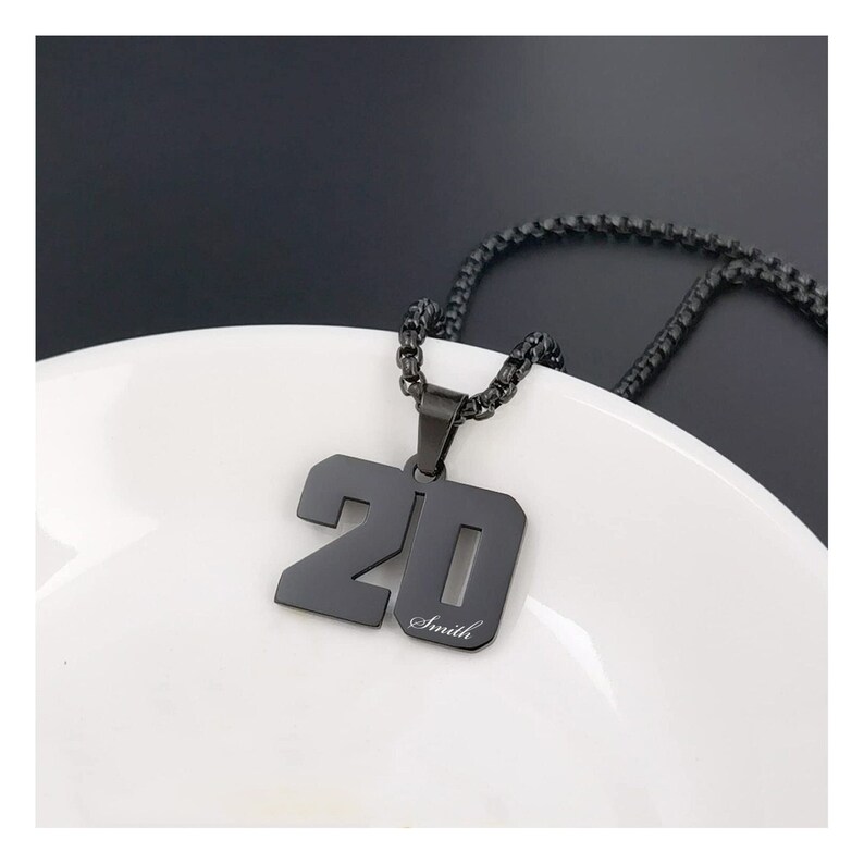 Personalized NUMBER NECKLACE for Boys Numbers Girls Men Custom - Etsy