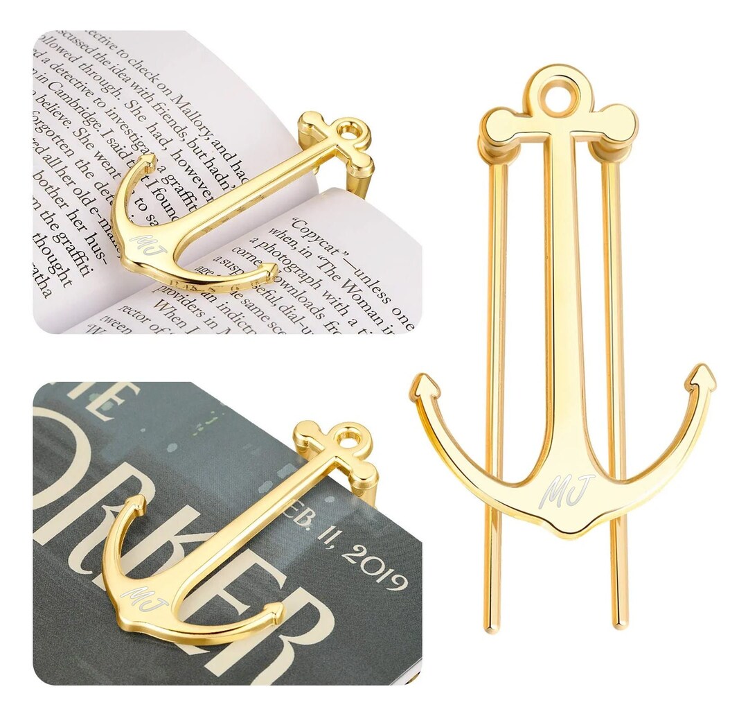 Personalized ANCHOR BOOKMARK Book Marks Teacher Gifts for Dad Her ...