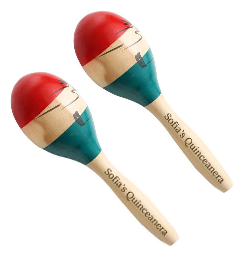 Personalized MARACAS Shaker Rumba Tamaracas Maraquero Birthday Gift for ...