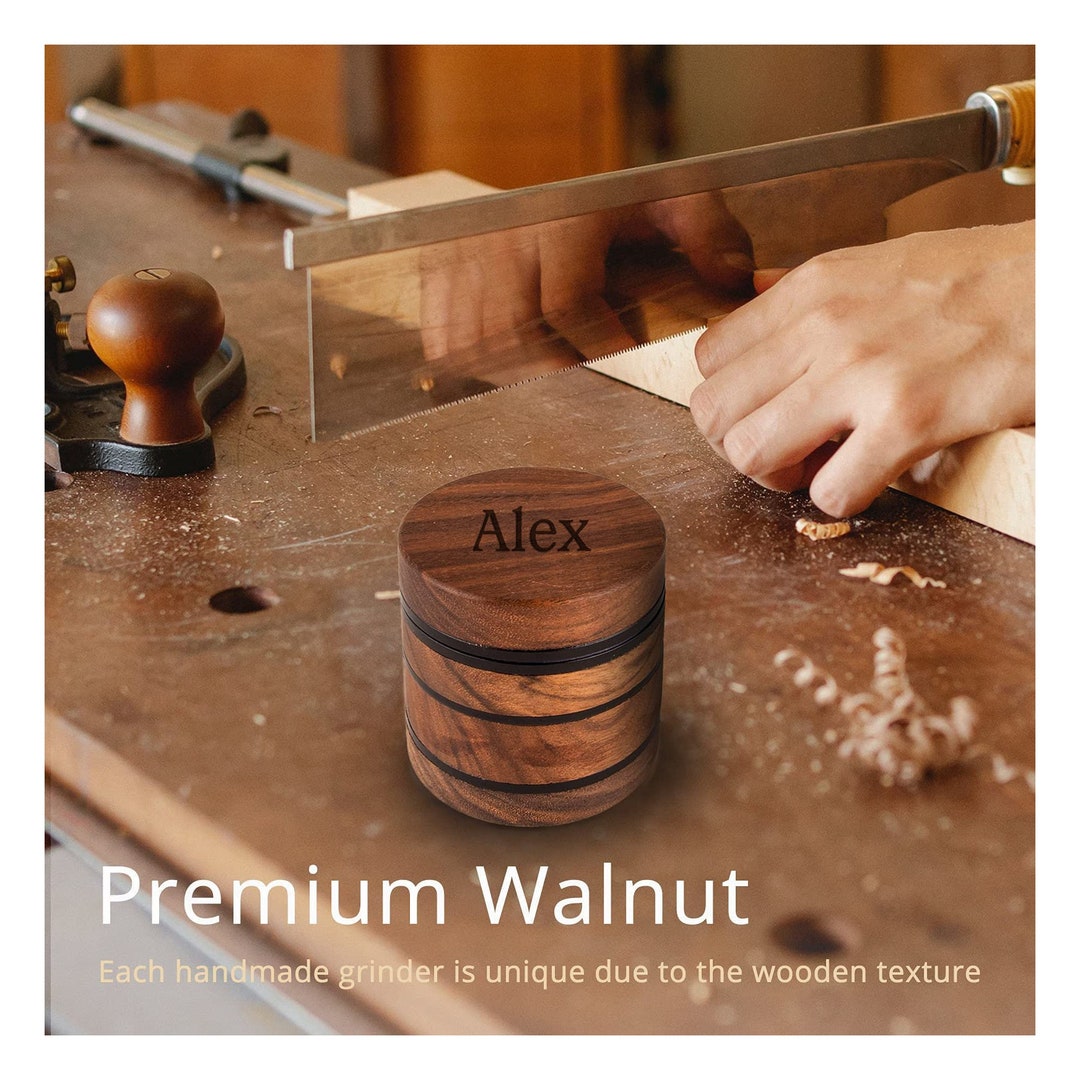 Personalized WOOD GRINDER Custom Engraved Grinders Groomsmen Gifts for ...