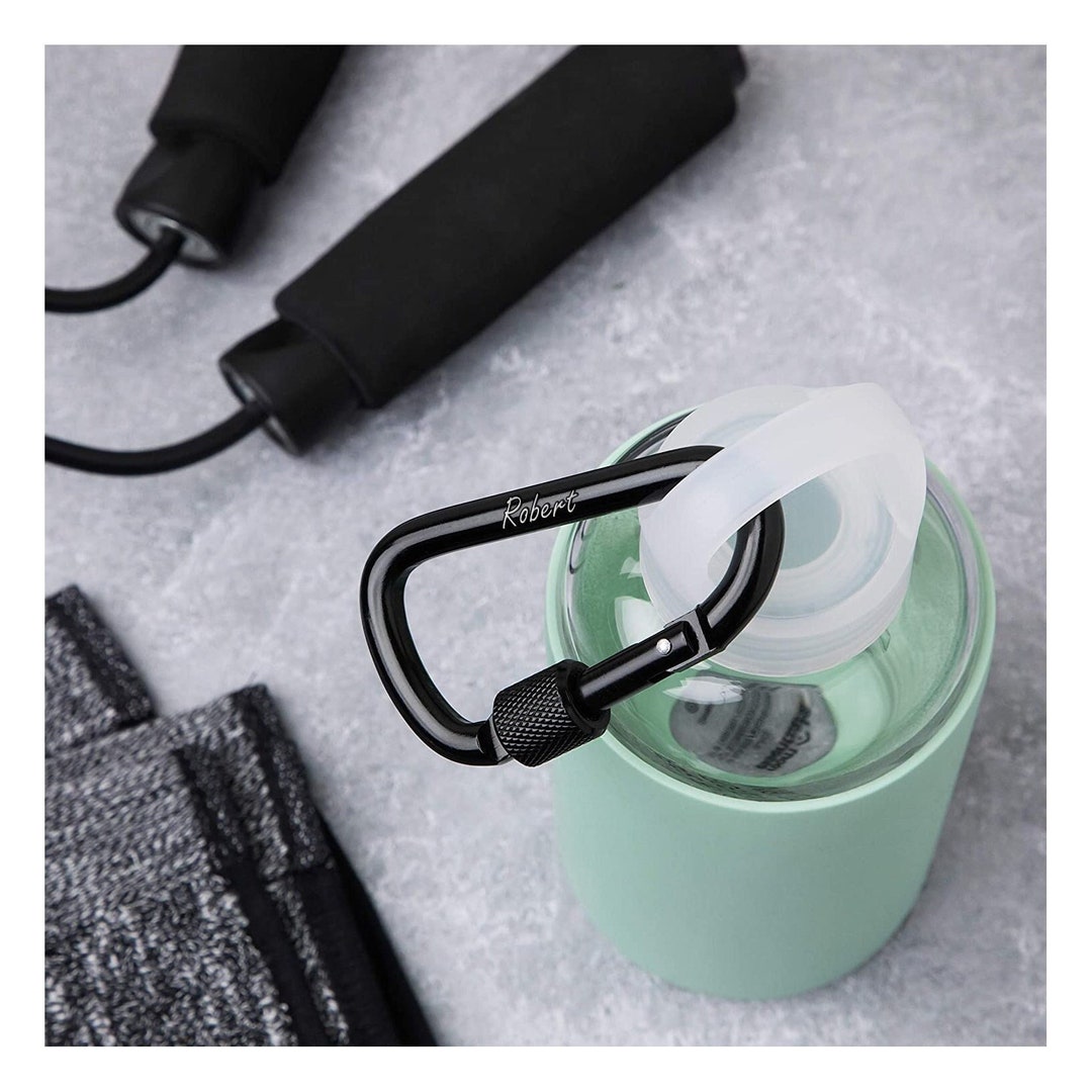 Personalized CARABINER Custom Engraved Keyring Carabiners Keychain ...