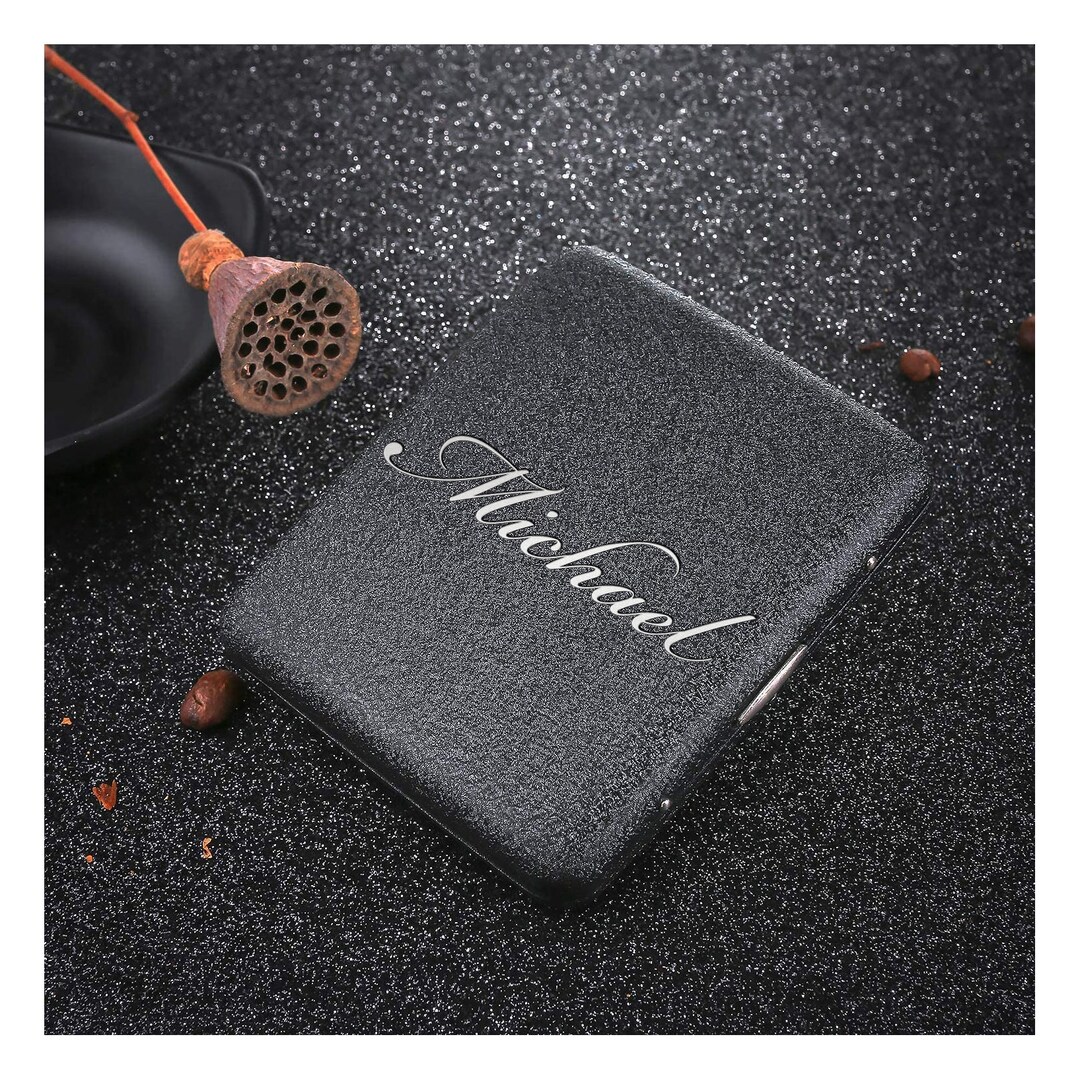 Personalized CIGARETTE CASE HOLDER Cigarettes Box Accessories Groomsmen ...