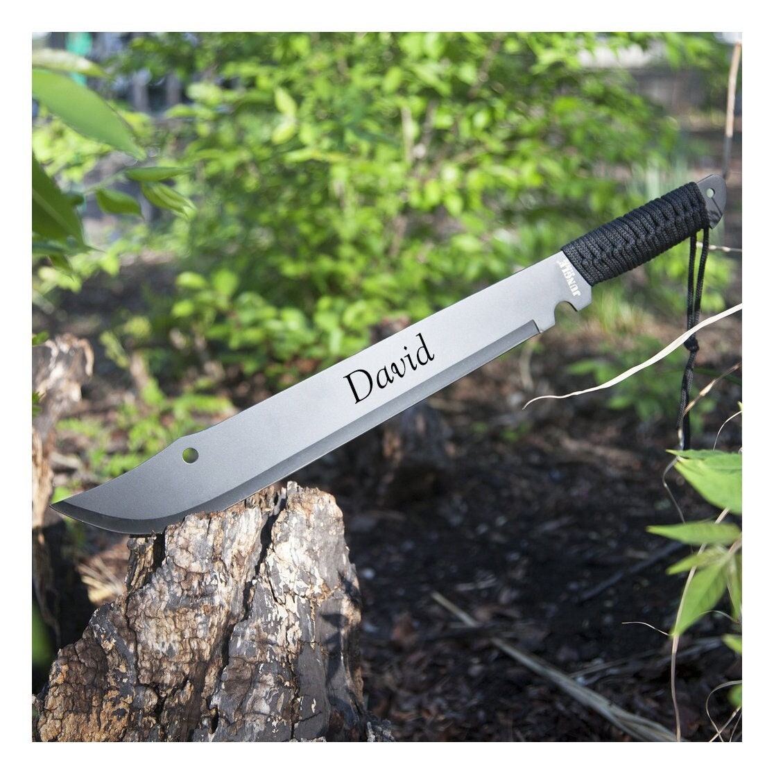 Personalized MACHETE & SHEATH Knife Knives Camping Hunting Fishing ...