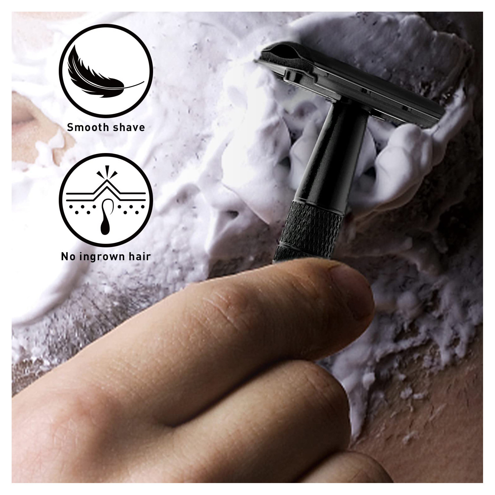 Personalized SHAVING BLADE Safety Razor Beard Mustache Travel Groomsmen ...