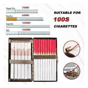Personalized 100s CIGARETTE CASE Cases Holder Groomsmen Birthday Gift ...