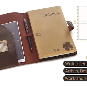 Personalized LEATHER JOURNAL for Men Women Travel Diary Notebook ...