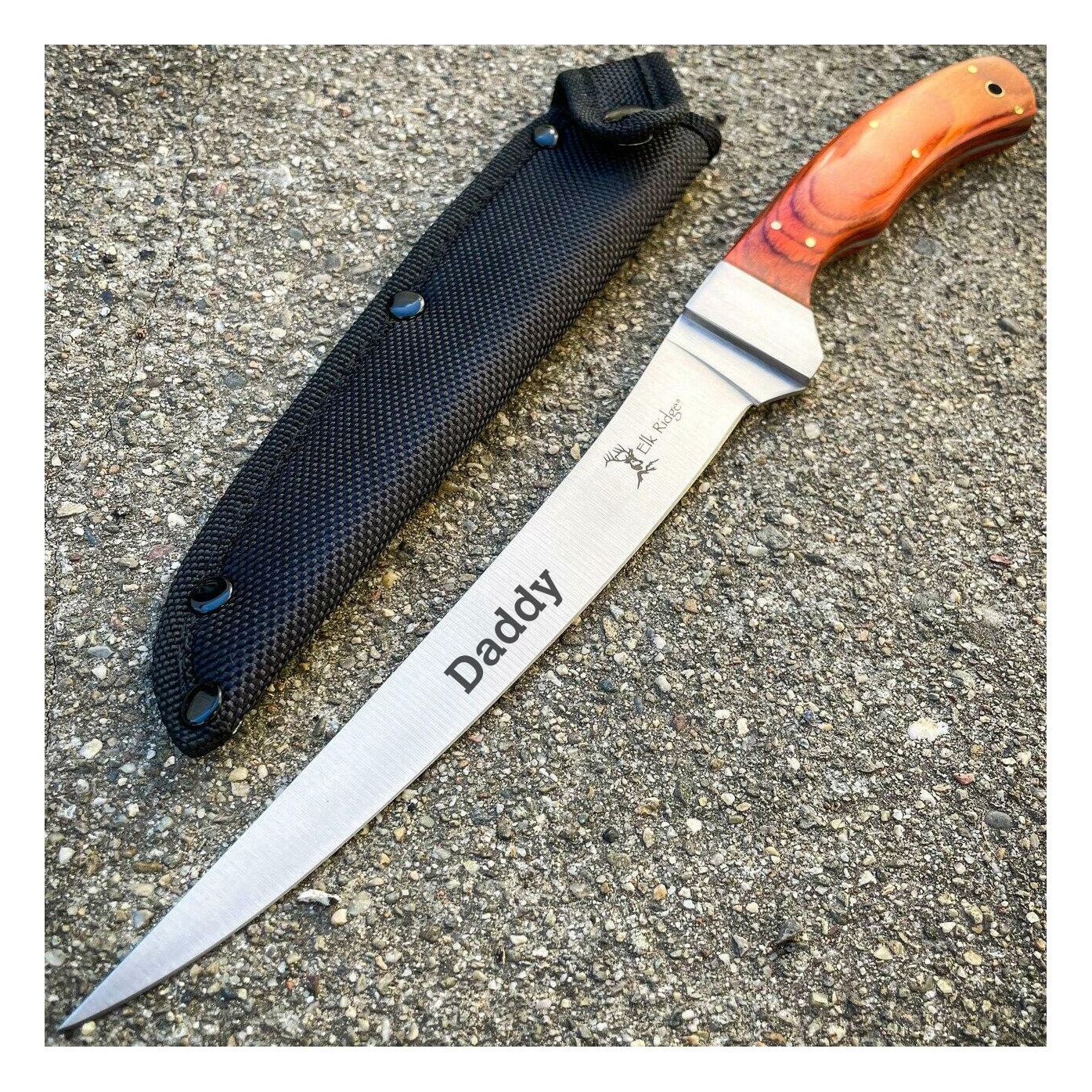 Personalized FISHING KNIFE & SHEATH Knive Gifts for Him Dad - Etsy
