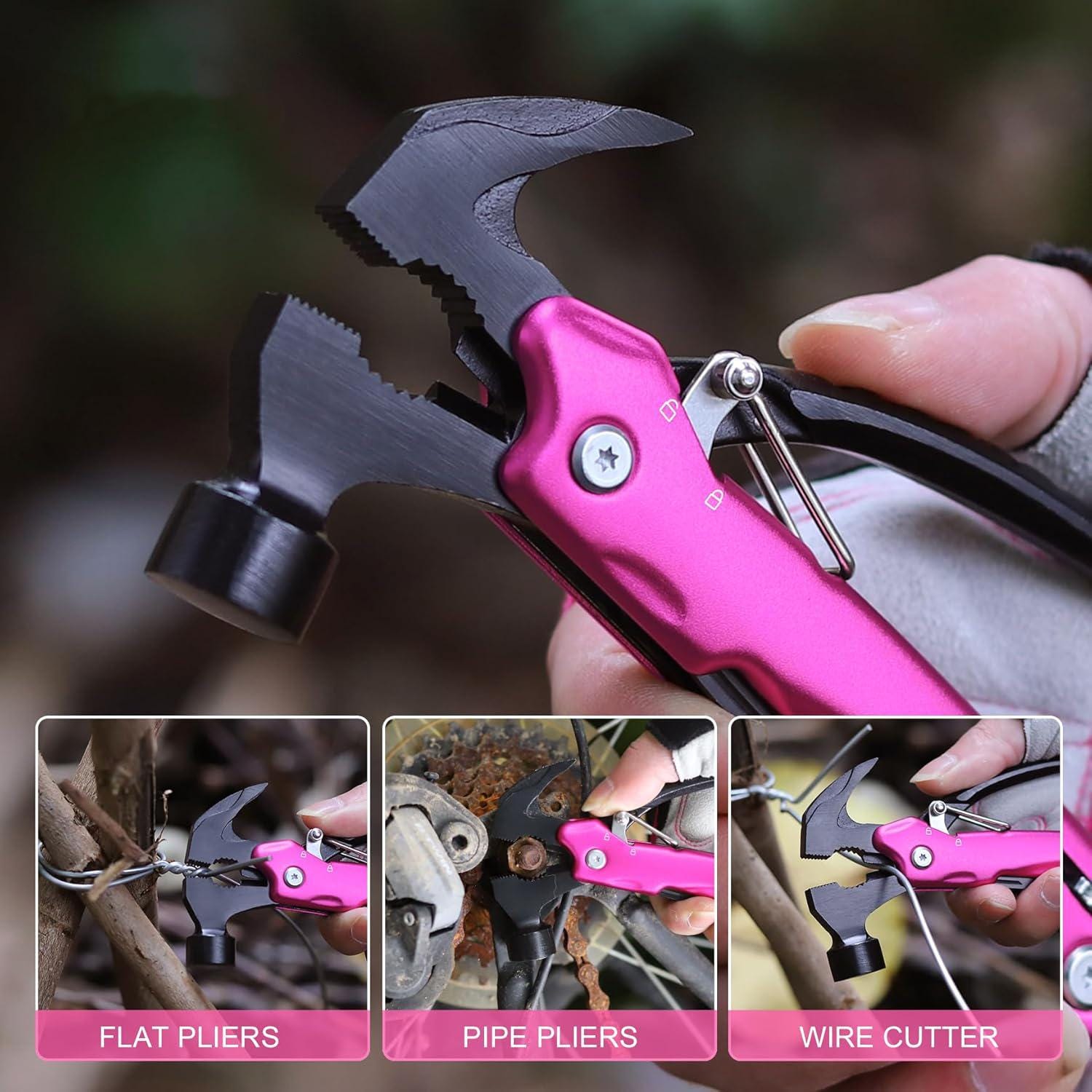 Personalized PINK MULTITOOL HAMMER Tools Knife Bridesmaid Birthday Gift ...