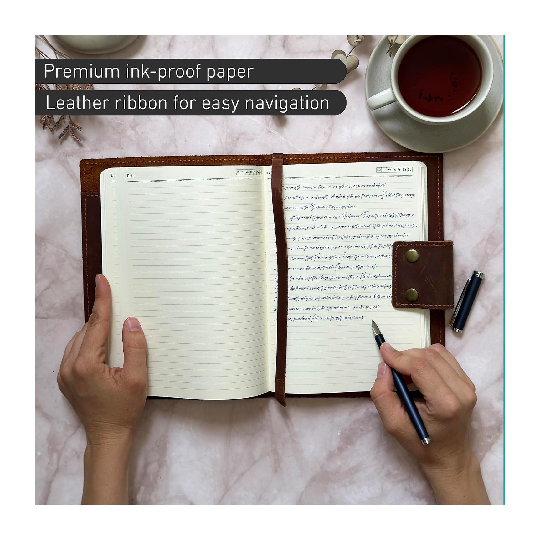 Personalized LEATHER JOURNAL for Men Women Travel Diary Notebook ...