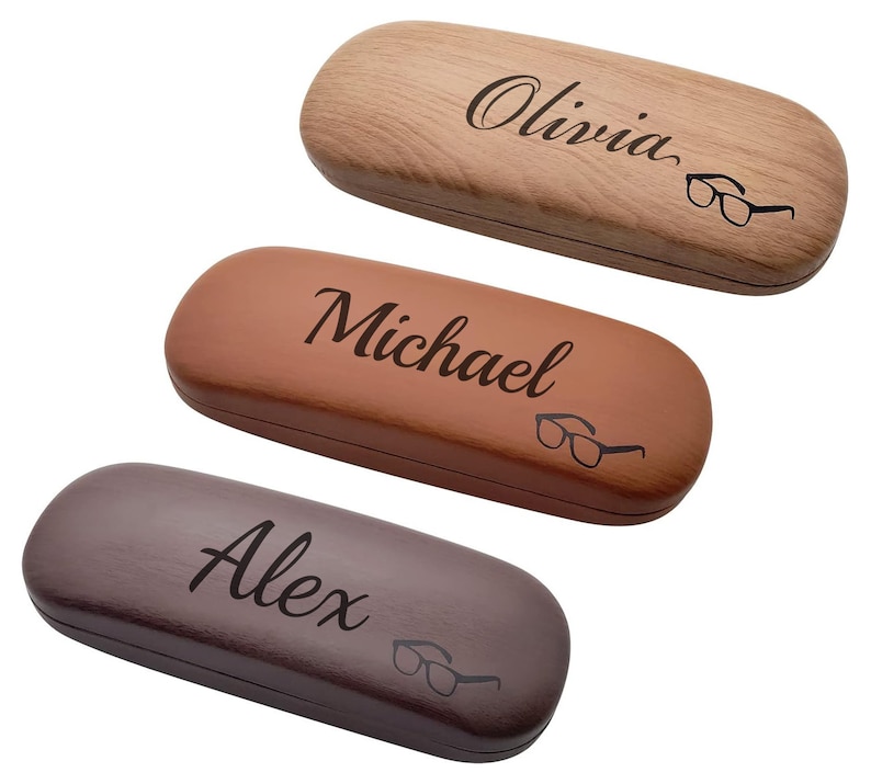 Personalized GLASSES CASE Sunglasses Holder Eyeglass Leather Carrying ...