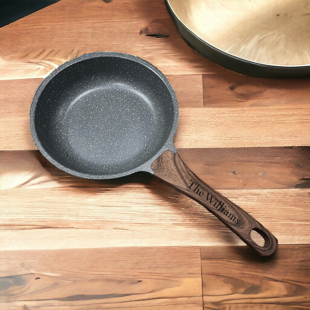 Personalized Nonstick Frying Pan Skillet Stone Cookware Chef's Pan ...